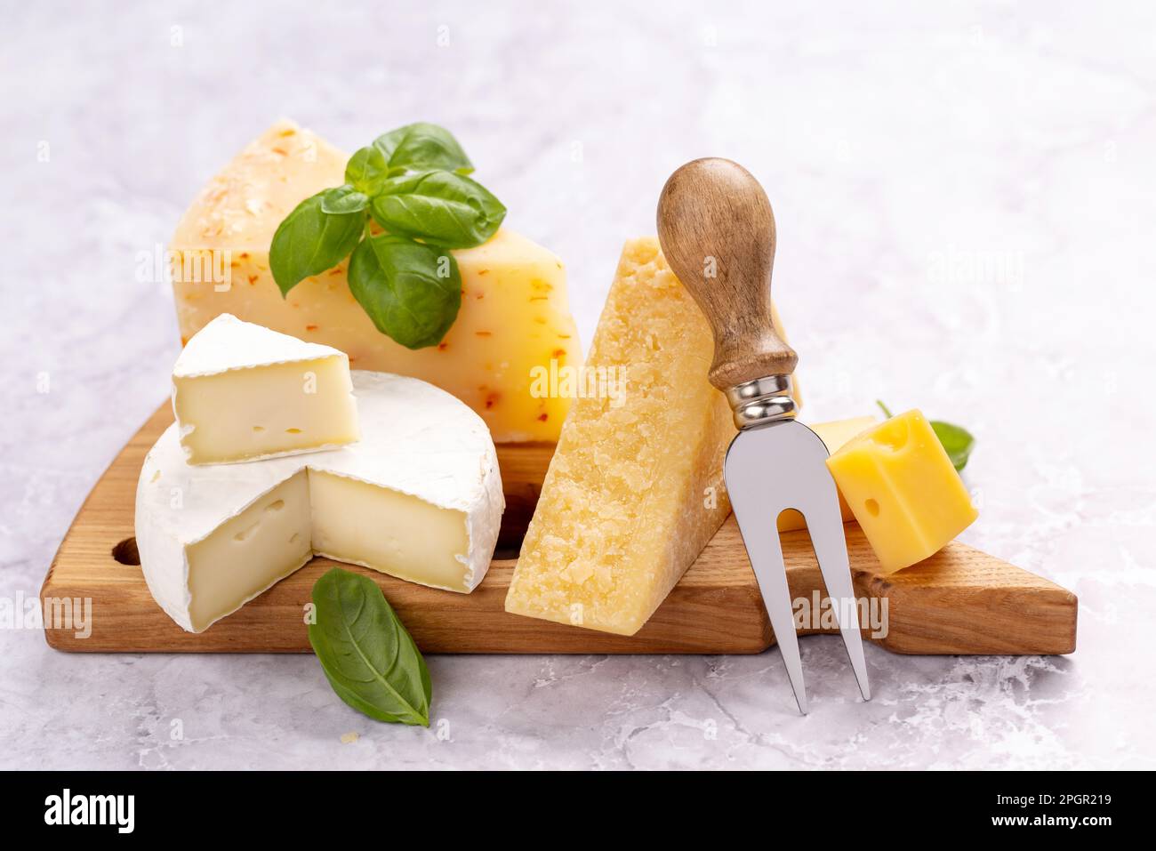 Piece brie cheese on fork hi-res stock photography and images - Alamy