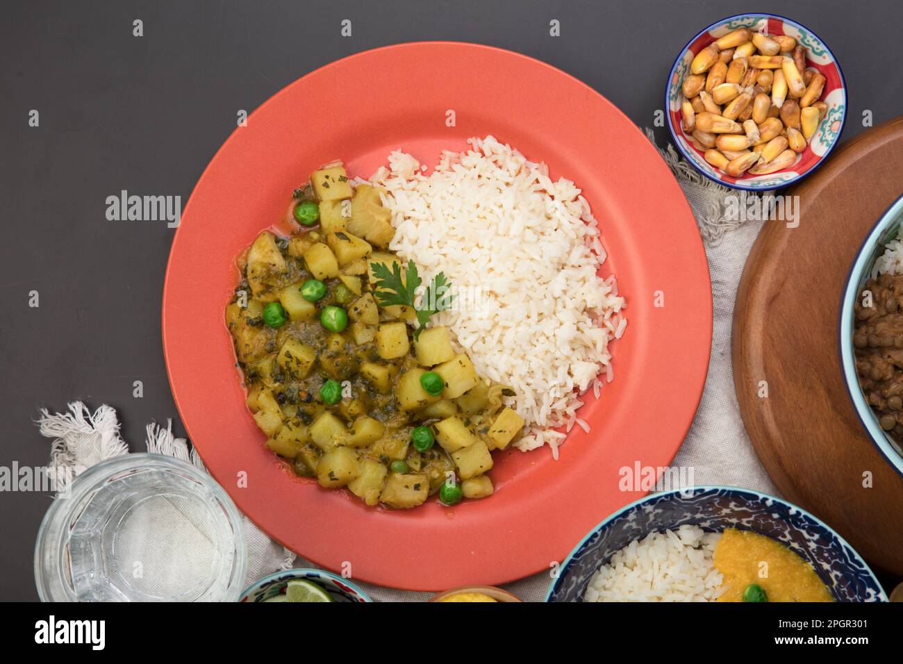 Cau cau mondongo a la italiana peruvian food Stock Photo - Alamy