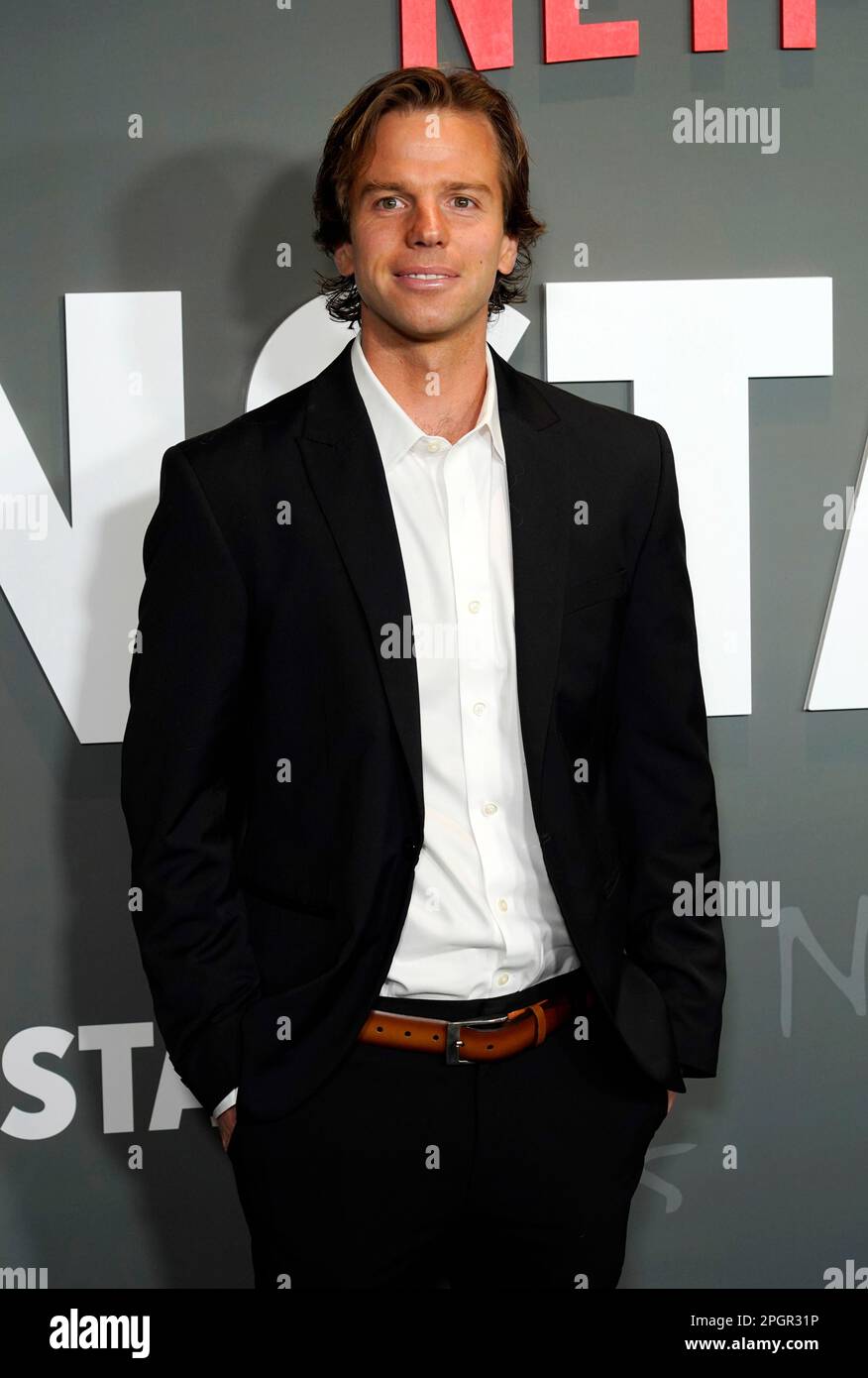 Tom Allen poses at the premiere of the Netflix series "Unstable ...