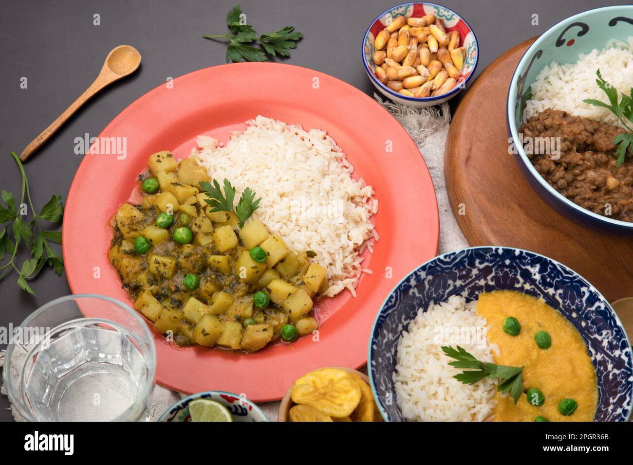 Cau cau mondongo a la italiana peruvian food Stock Photo - Alamy