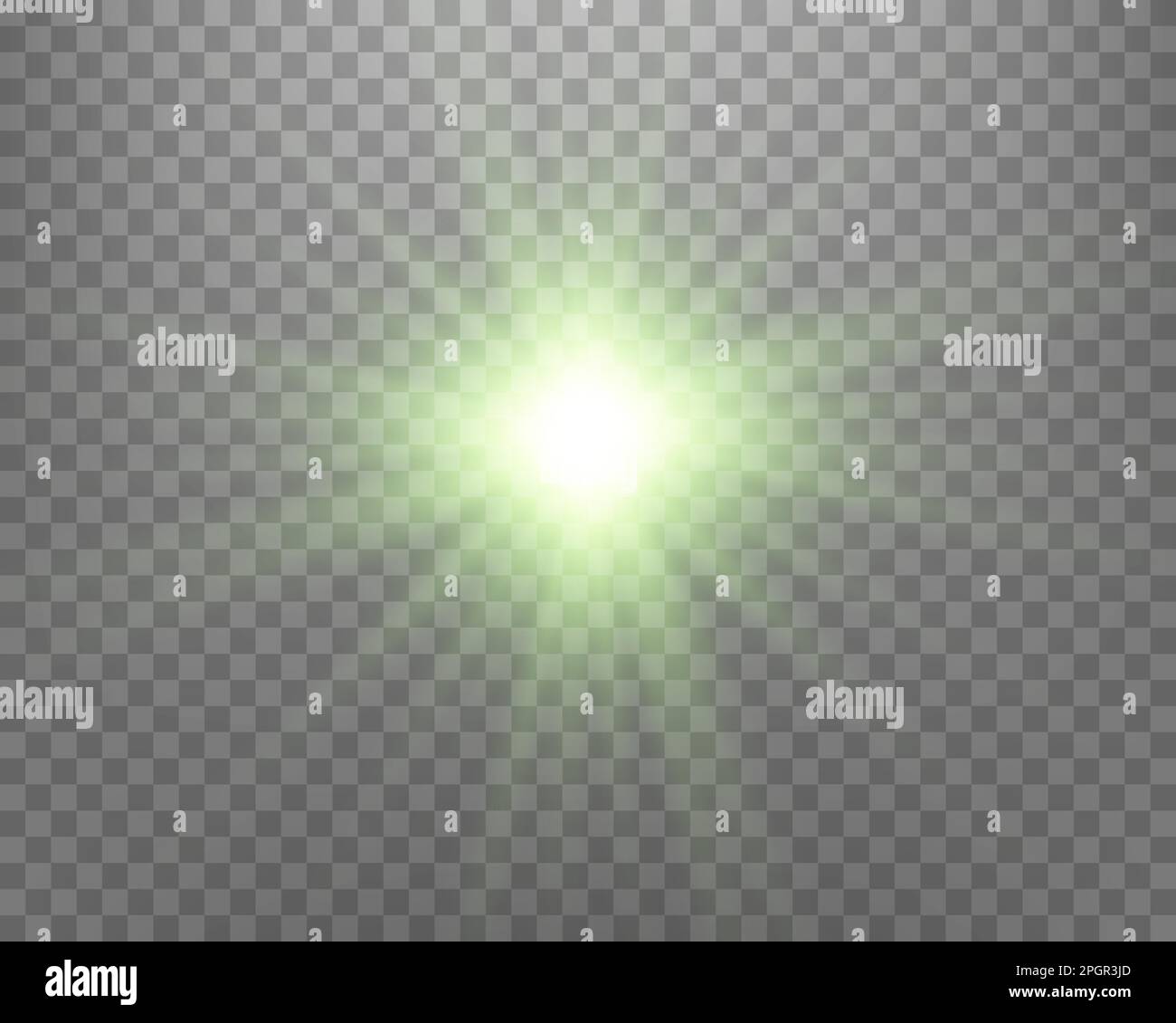 Green Optical Flares