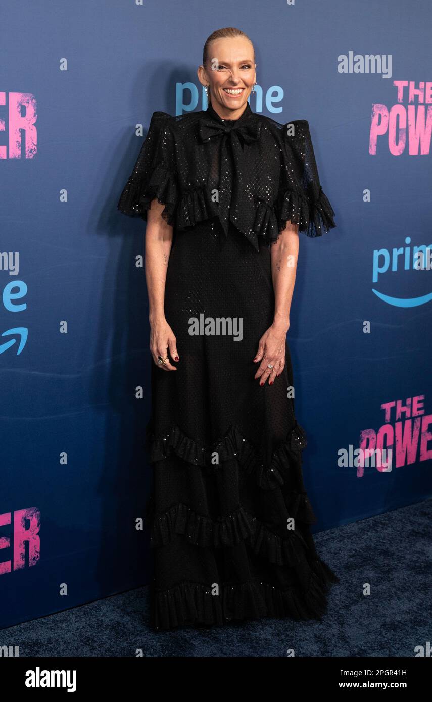 Toni Collette wearing dress by Susie Cave for Vampire's Wife attends ...