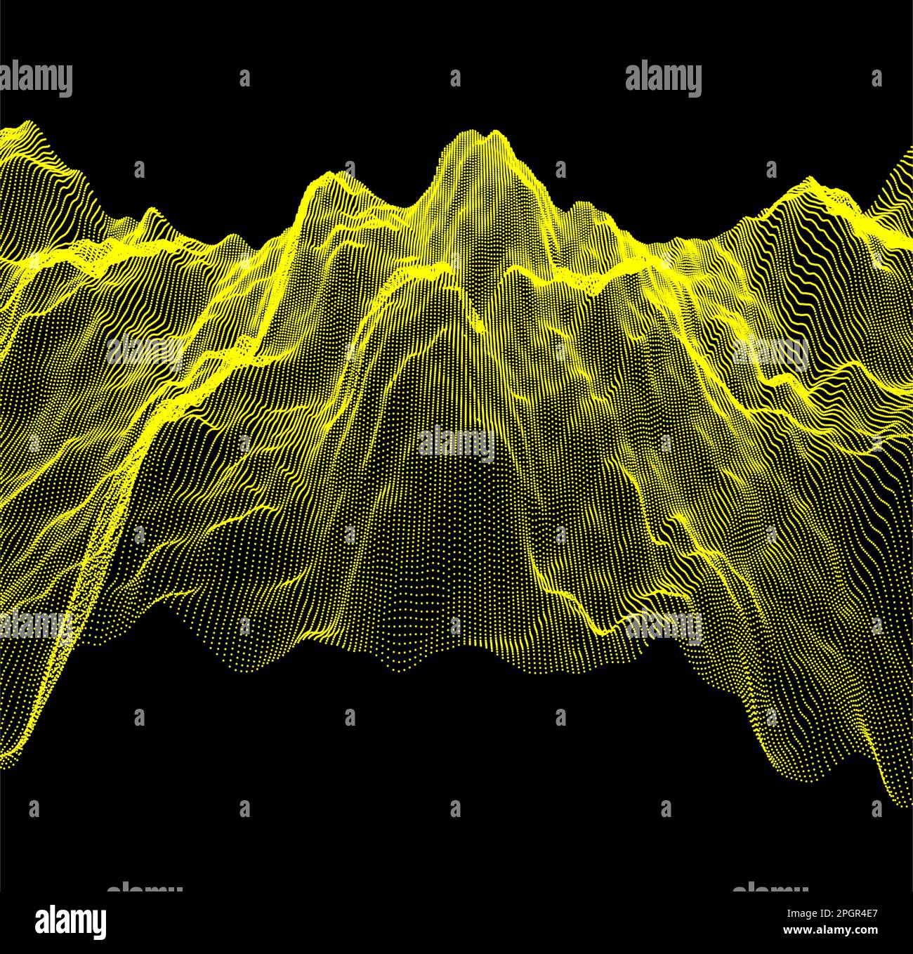 Landscape Background Terrain Cyberspace Grid 3d Technology Vector