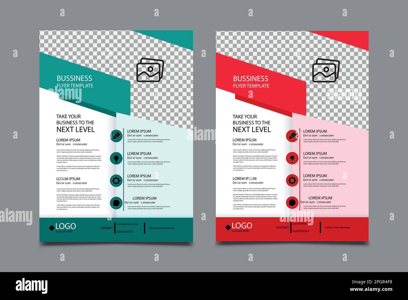Corporate business flyer template design. set business proposal ...