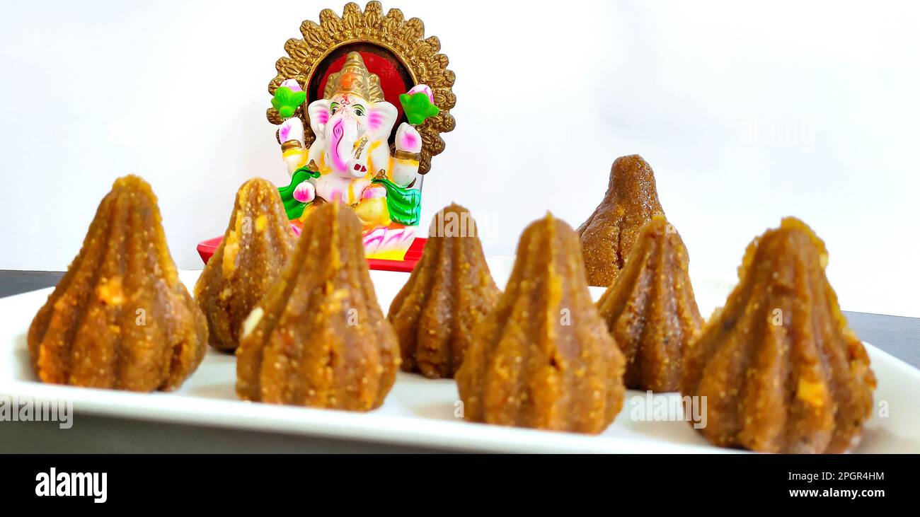 Modak for Ganesh Festival made from Milk and Sugar offered to God ...