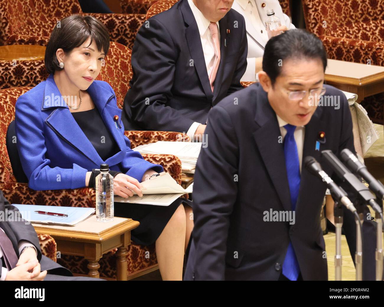 Tokyo, Japan. 24th Mar, 2023. Japanese Economic Security Minister Sanae ...