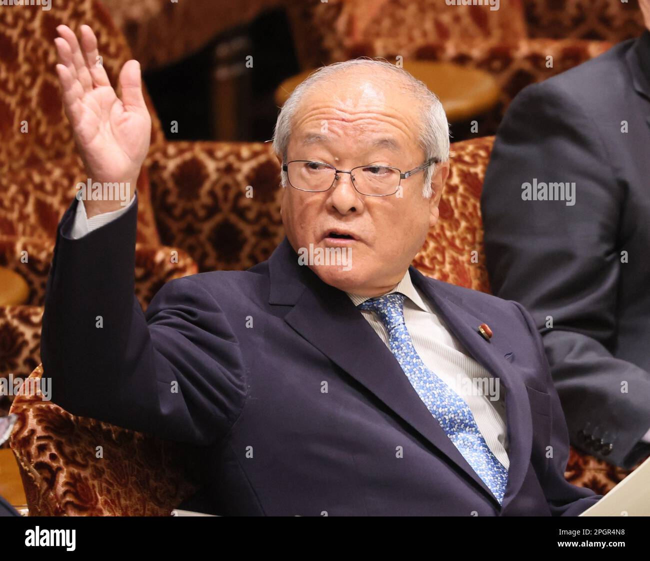 Tokyo, Japan. 24th Mar, 2023. Japanese Finance Minister Shunichi Suzuki ...