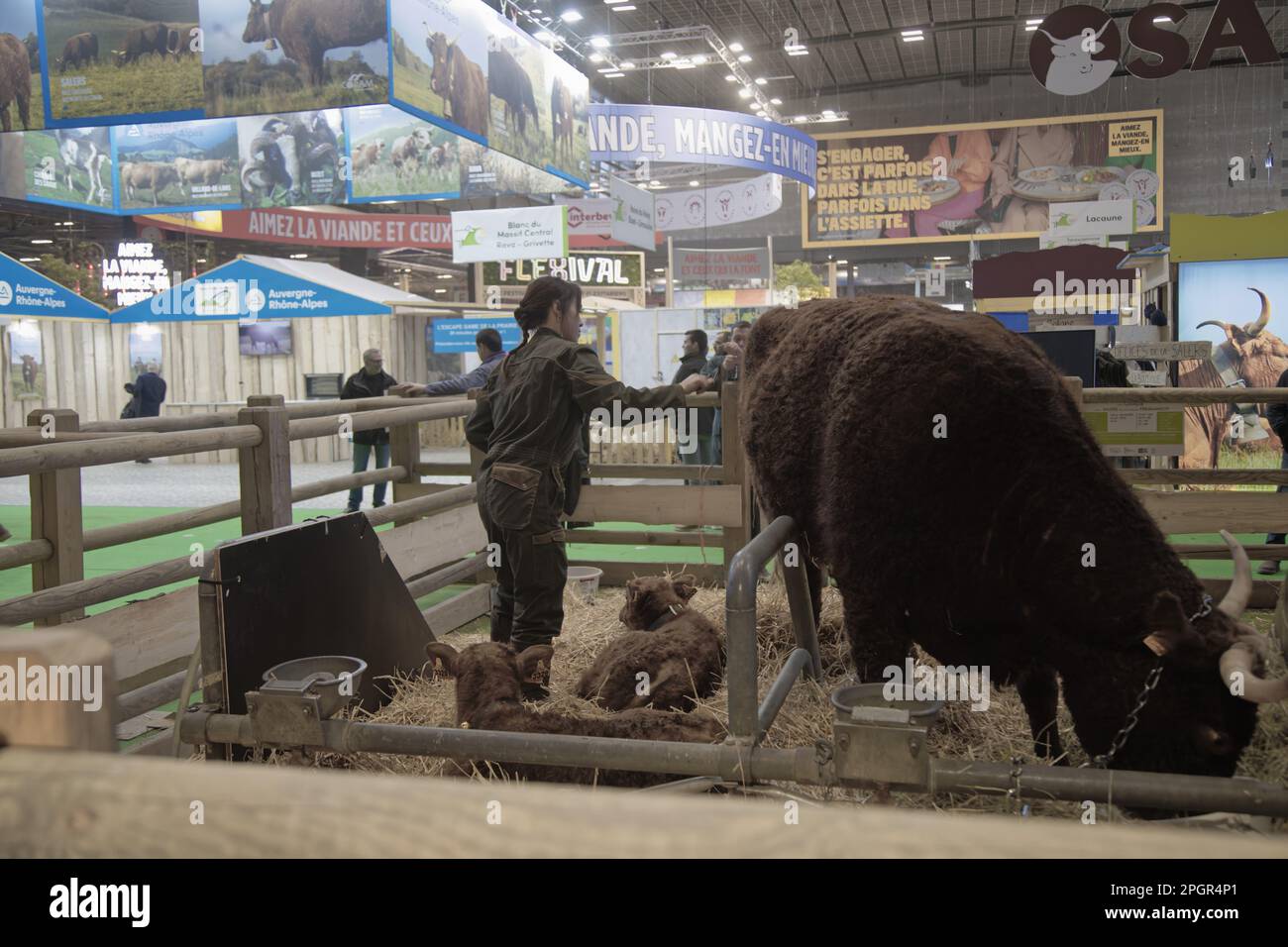 Paris, France. 25th Feb, 2023. Inauguration of the 59th International ...