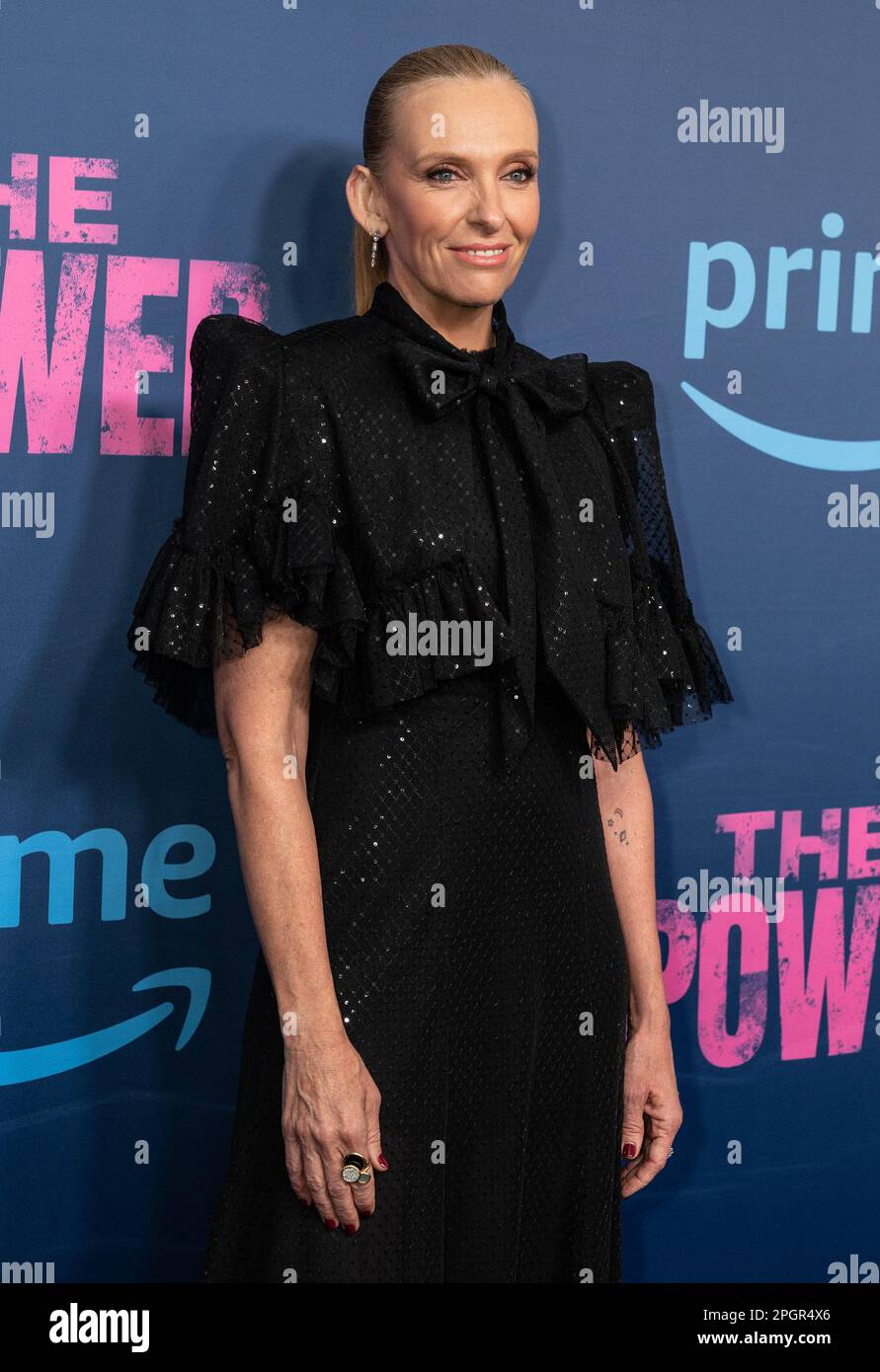 New York, USA. 23rd Mar, 2023. Toni Collette wearing dress by Susie ...