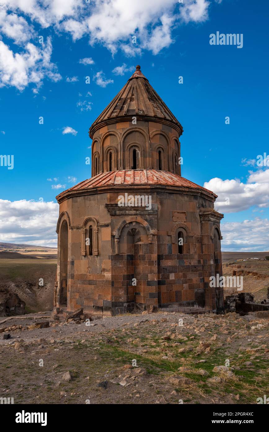 Kars, Turkey - October 28, 2022: Ani Ruins in Kars, Turkey. The Church ...