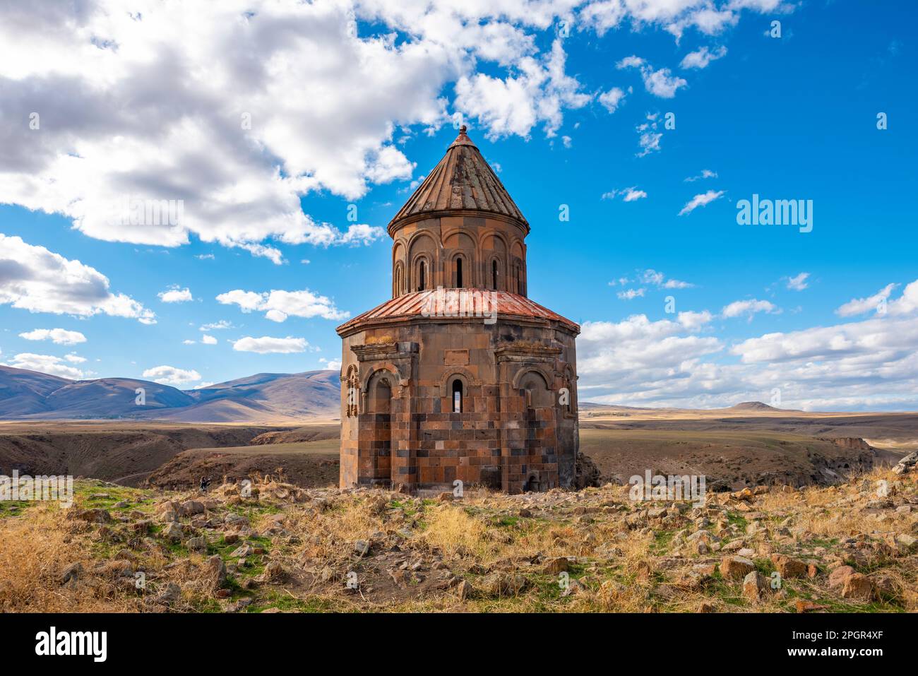 Kars, Turkey - October 28, 2022: Ani Ruins in Kars, Turkey. The Church ...