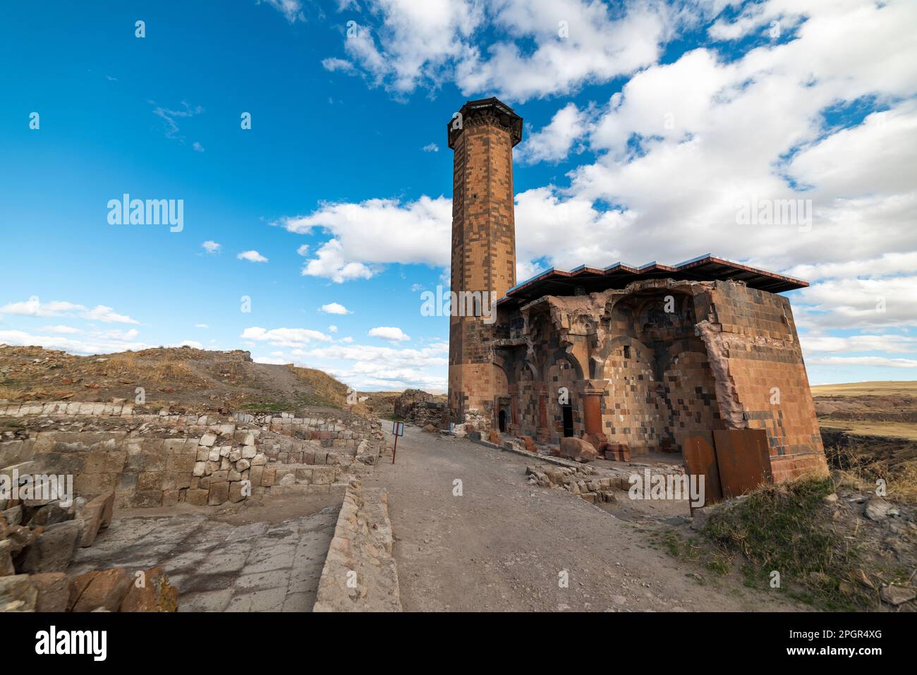 Kars, Turkey - October 28, 2022: Ani Ruins in Kars, Turkey. The Mosque ...