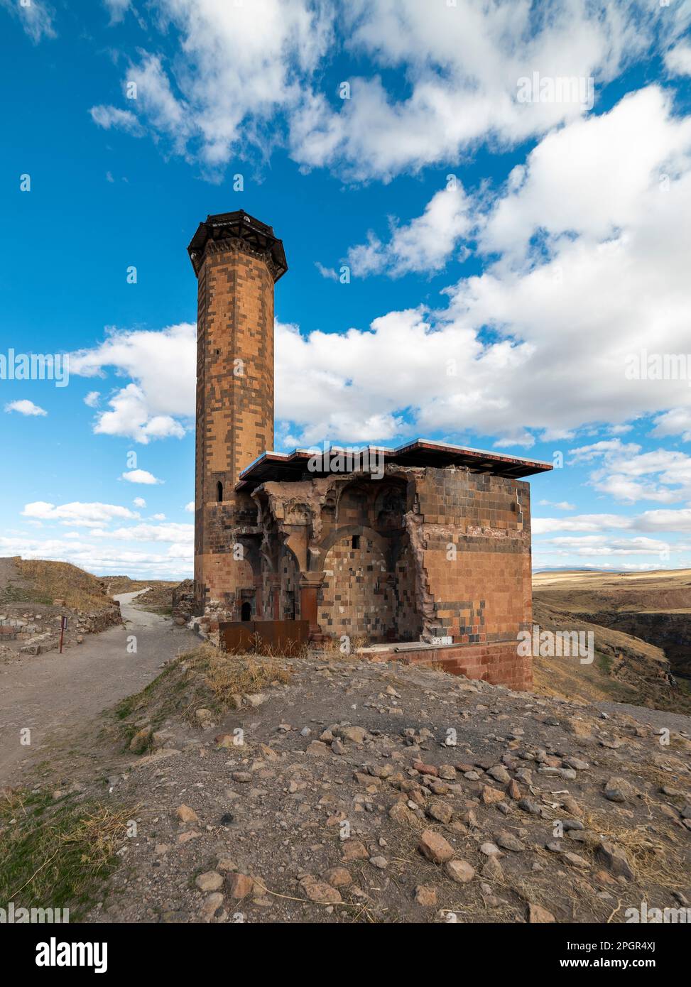 Kars, Turkey - October 28, 2022: Ani Ruins in Kars, Turkey. The Mosque ...