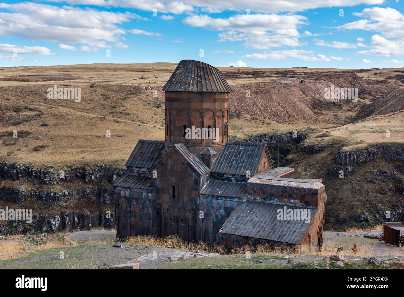 Kars, Turkey - October 28, 2022: Ani Ruins in Kars, Turkey. The Church ...