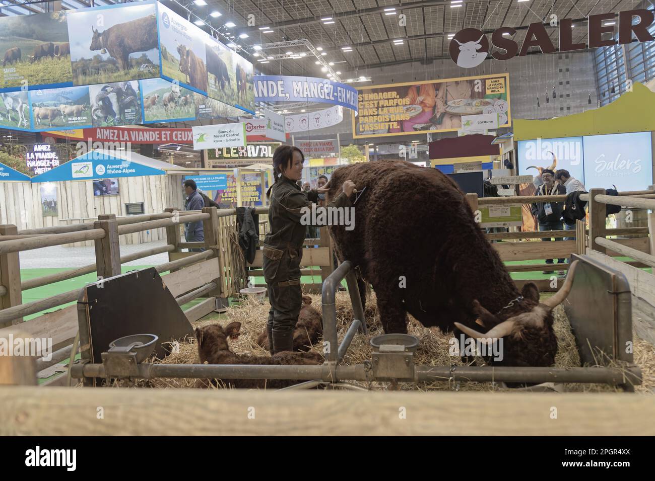 Paris, France. 25th Feb, 2023. Inauguration of the 59th International ...