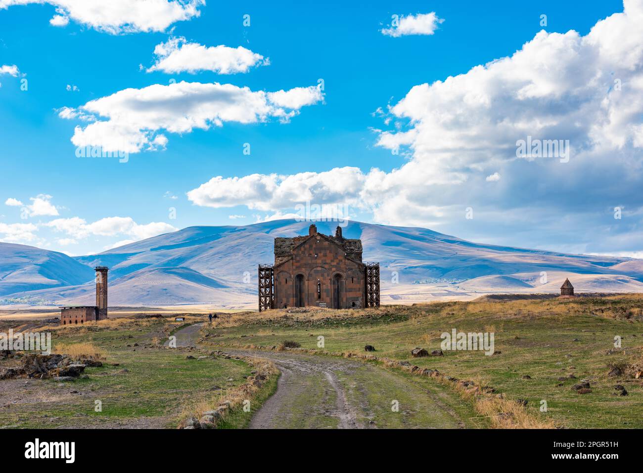 Kars, Turkey - October 28, 2022: Ani Ruins in Kars, Turkey. Historical ...