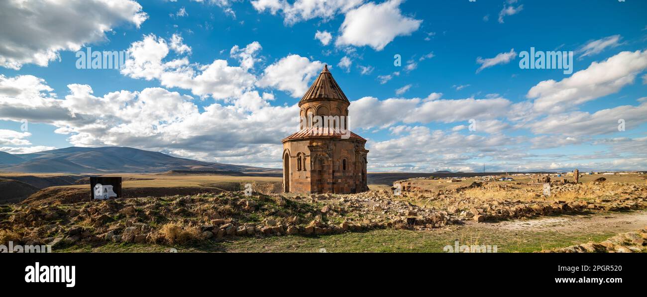 Kars, Turkey - October 28, 2022: Ani Ruins in Kars, Turkey. The Church ...