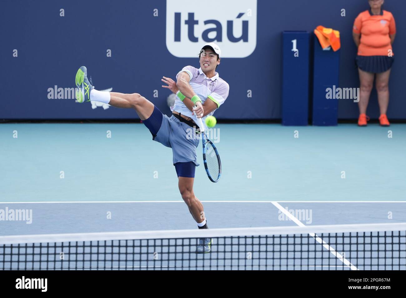Miami Gardens, Florida, USA. 22nd Mar, 2023. March, 23 - Miami Gardens: Yosuke Watanuki of Japan ...