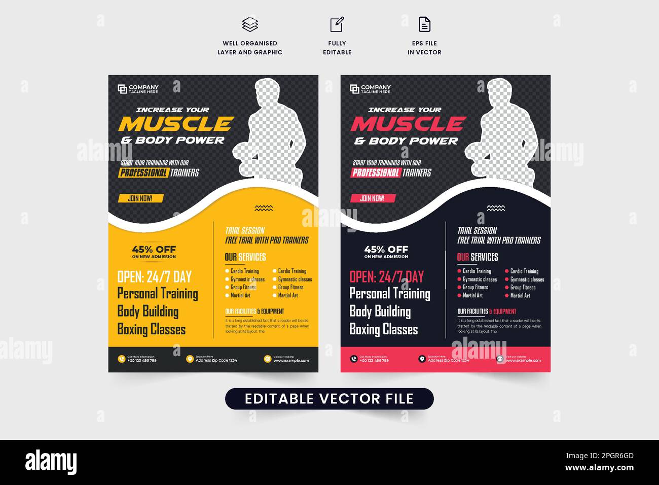 Promotional flyer design hi-res stock photography and images - Alamy