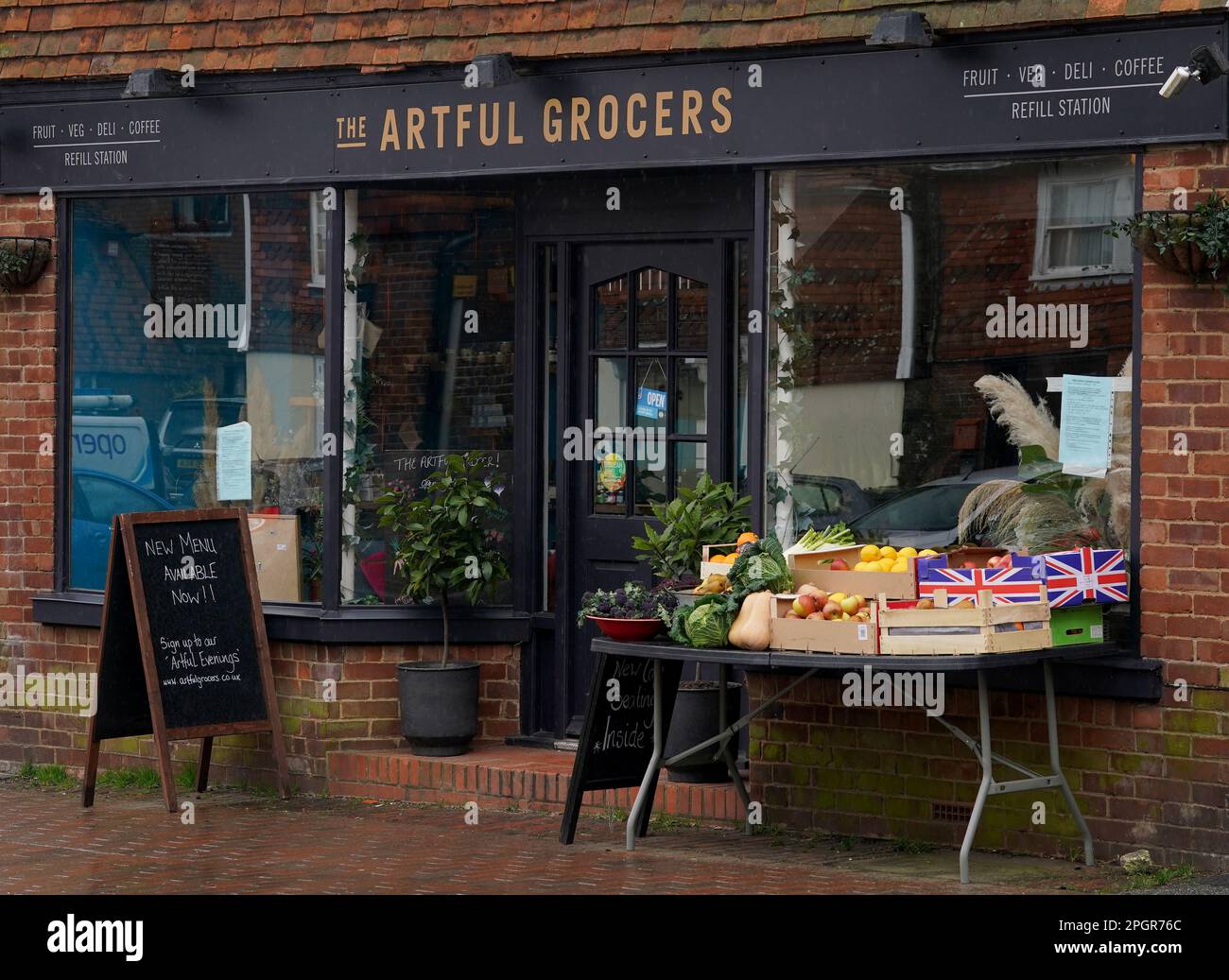 A grocers in the High Street of Wadhurst, East Sussex, which has been ...