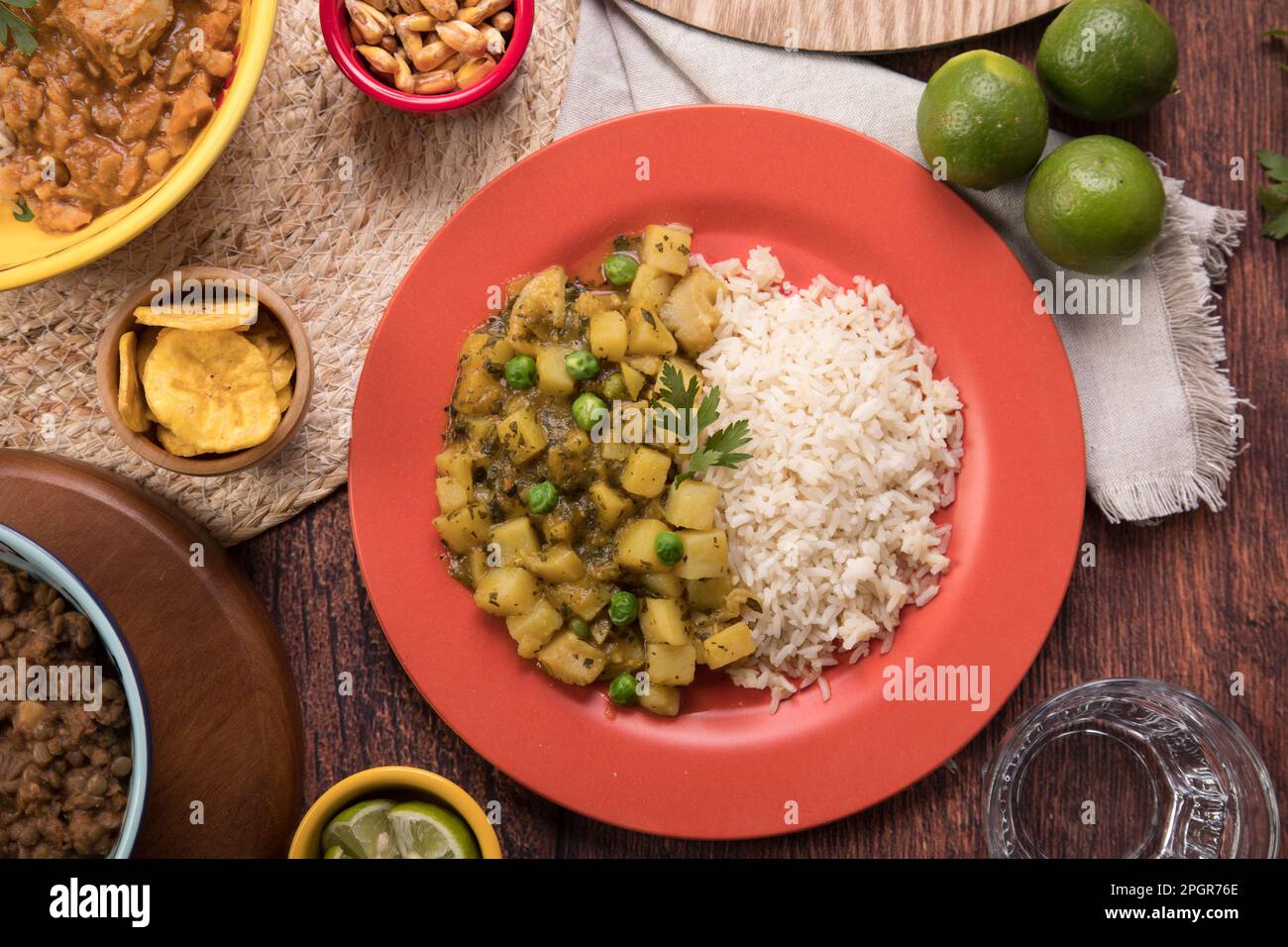 Cau cau mondongo a la italiana peruvian food Stock Photo - Alamy