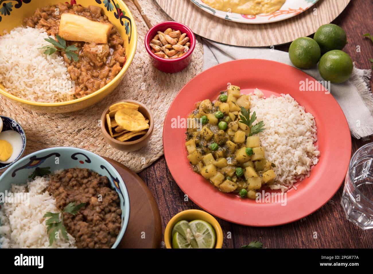 Cau cau mondongo a la italiana peruvian food Stock Photo - Alamy