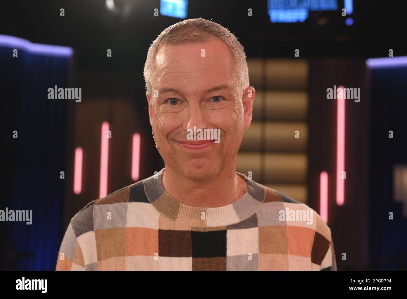 Cologne, Germany. 24th Mar, 2023. Comedian Thomas Hermanns as a guest ...