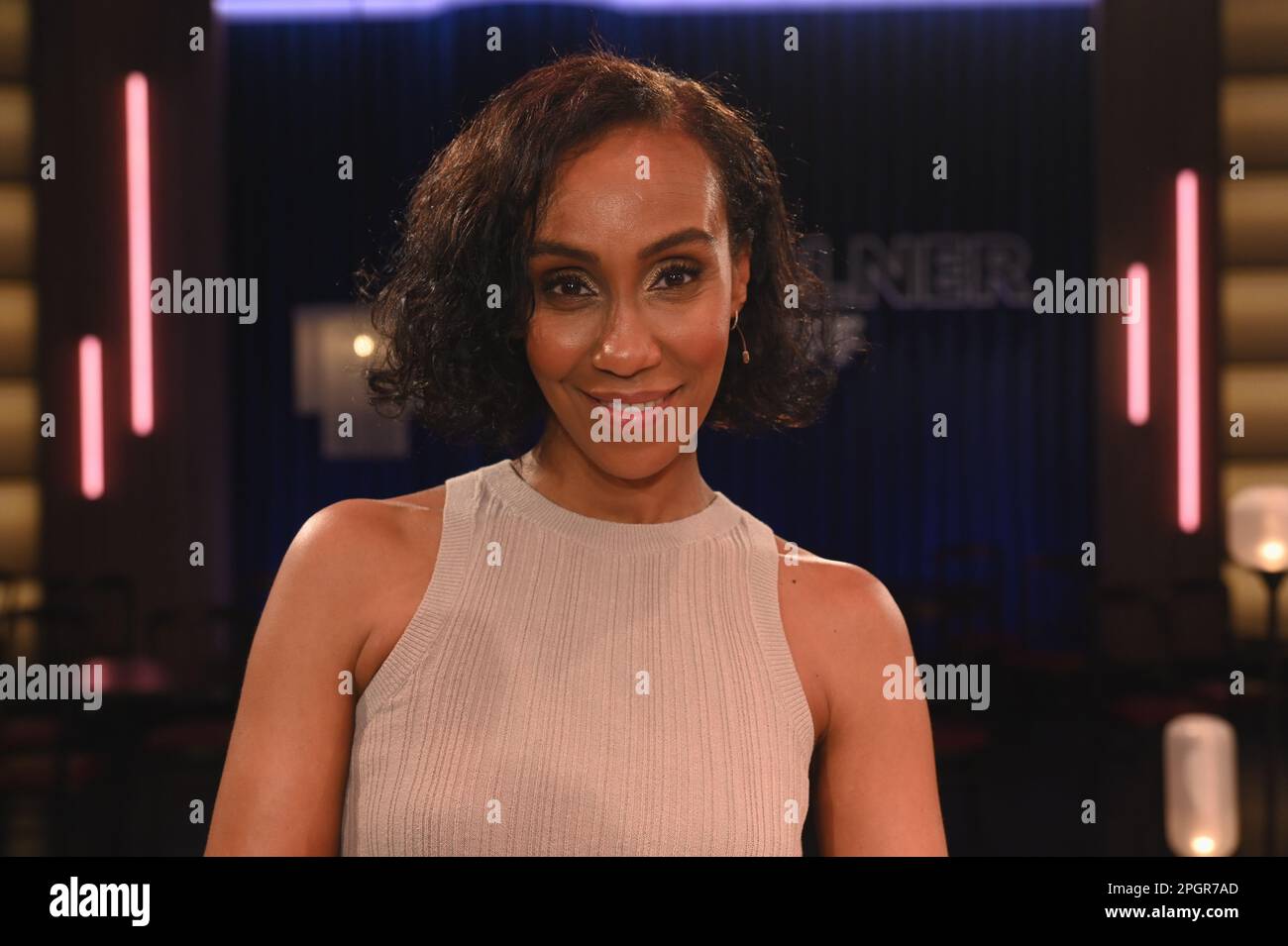 Cologne, Germany. 24th Mar, 2023. Moderator Hadnet Tesfai as a guest on ...