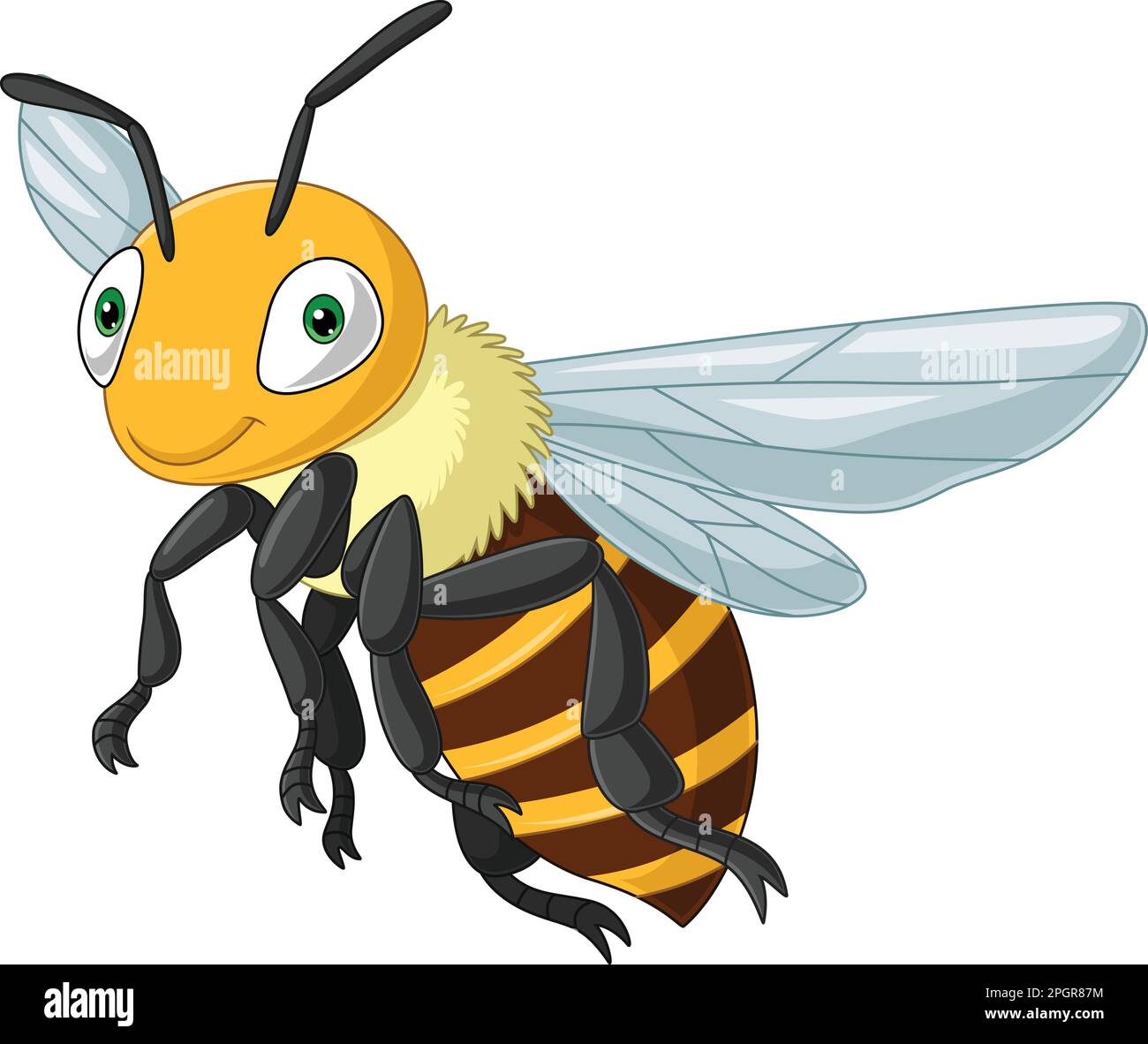 Flying small wasp on Cut Out Stock Images & Pictures - Alamy