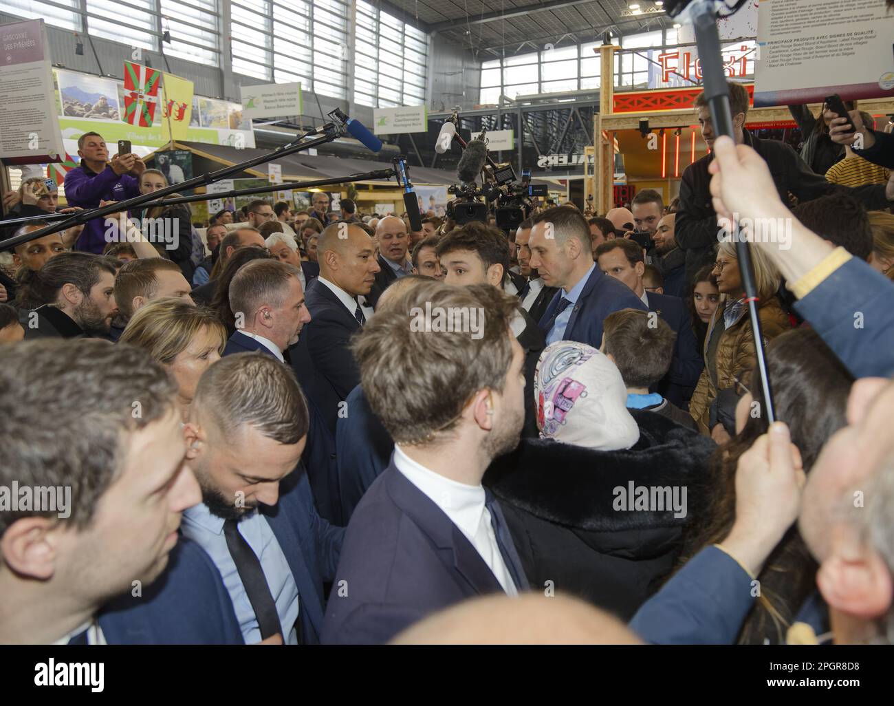 Paris, France. 25th Feb, 2023. Inauguration of the 59th International ...