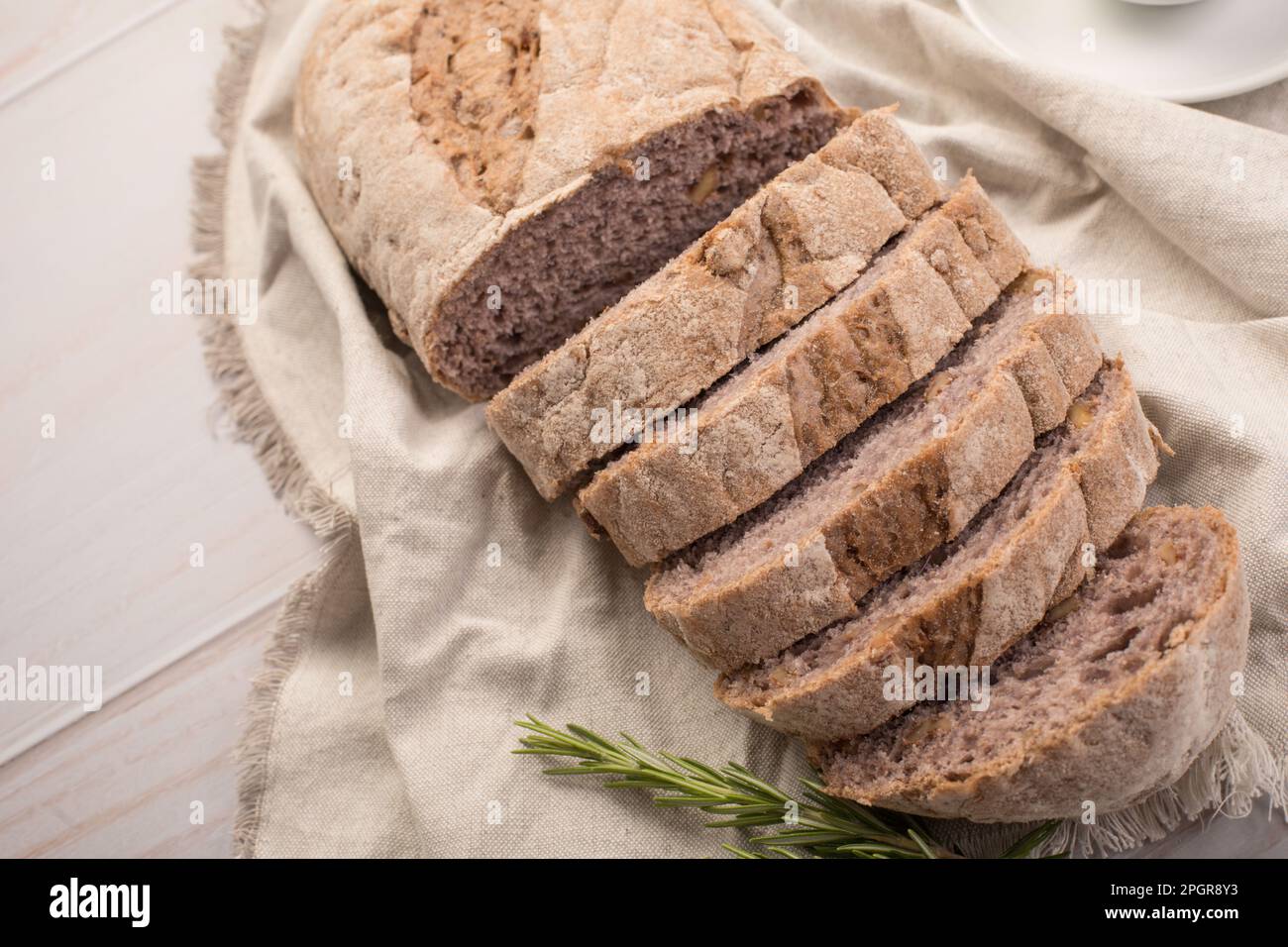 Olive flavour loaf Types of bread Stock Photo - Alamy