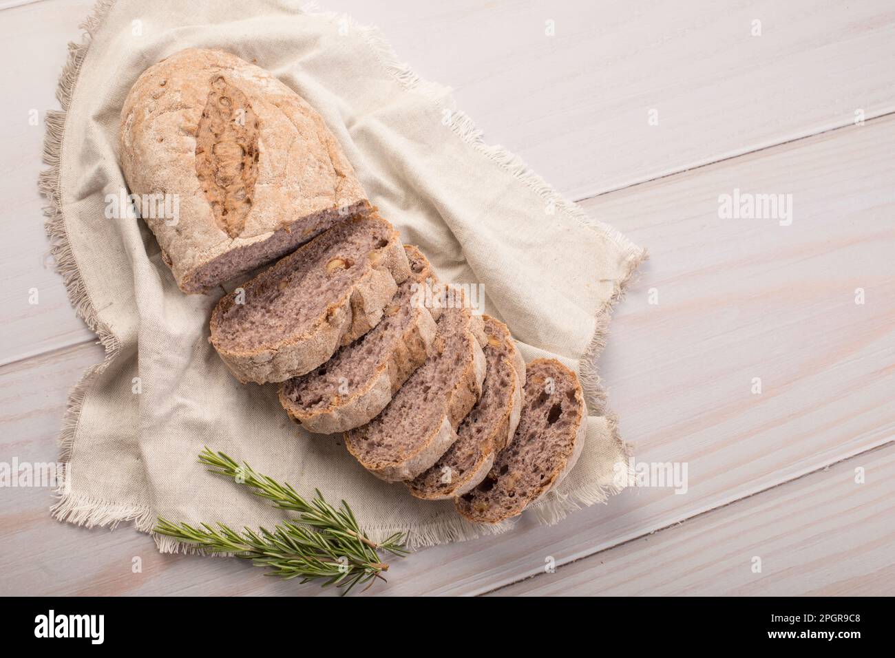 Olive flavour loaf Types of bread Stock Photo - Alamy