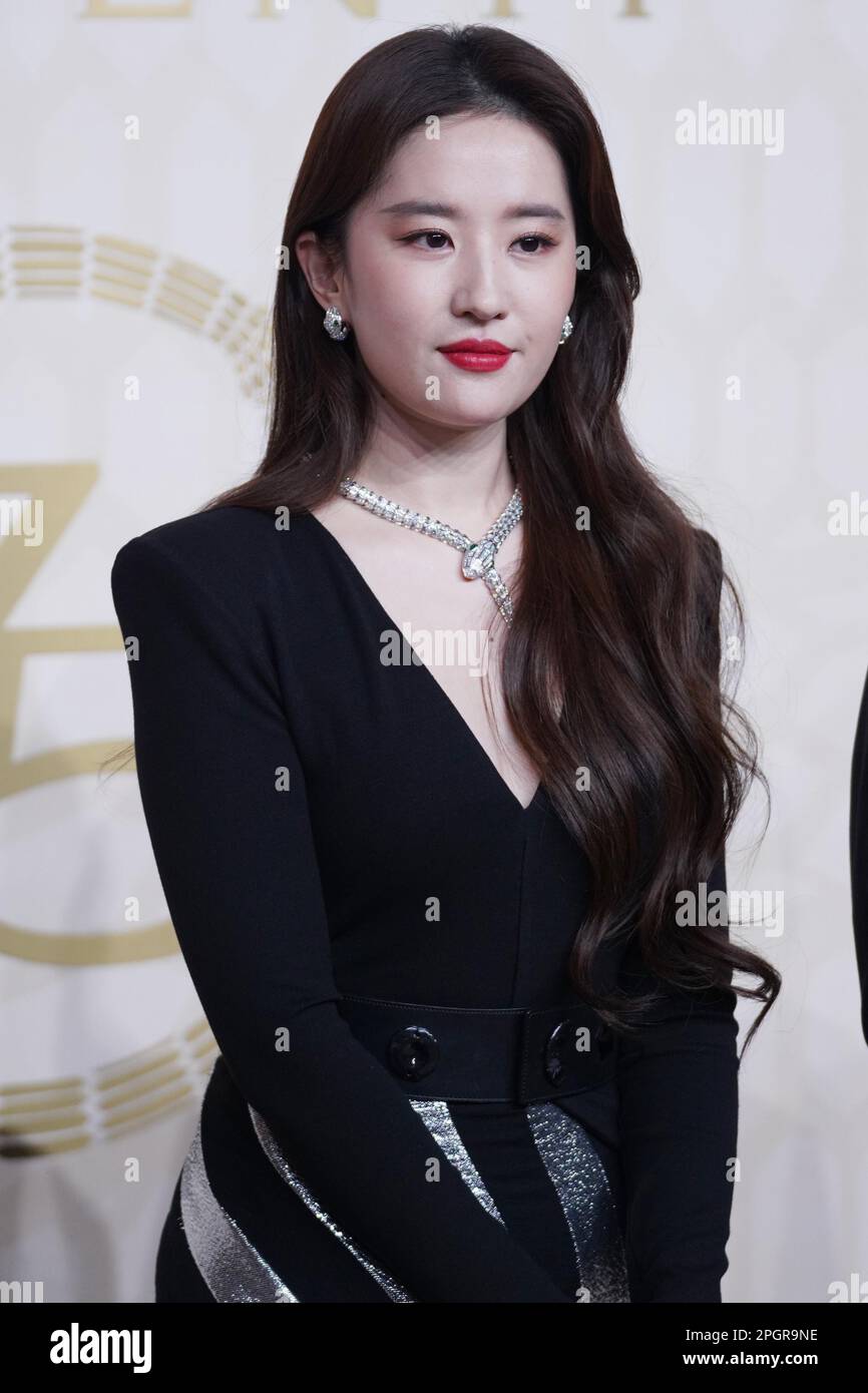 American actress, singer, and model Liu Yifei attended a brand activity in Shanghai, China. 23rd ...