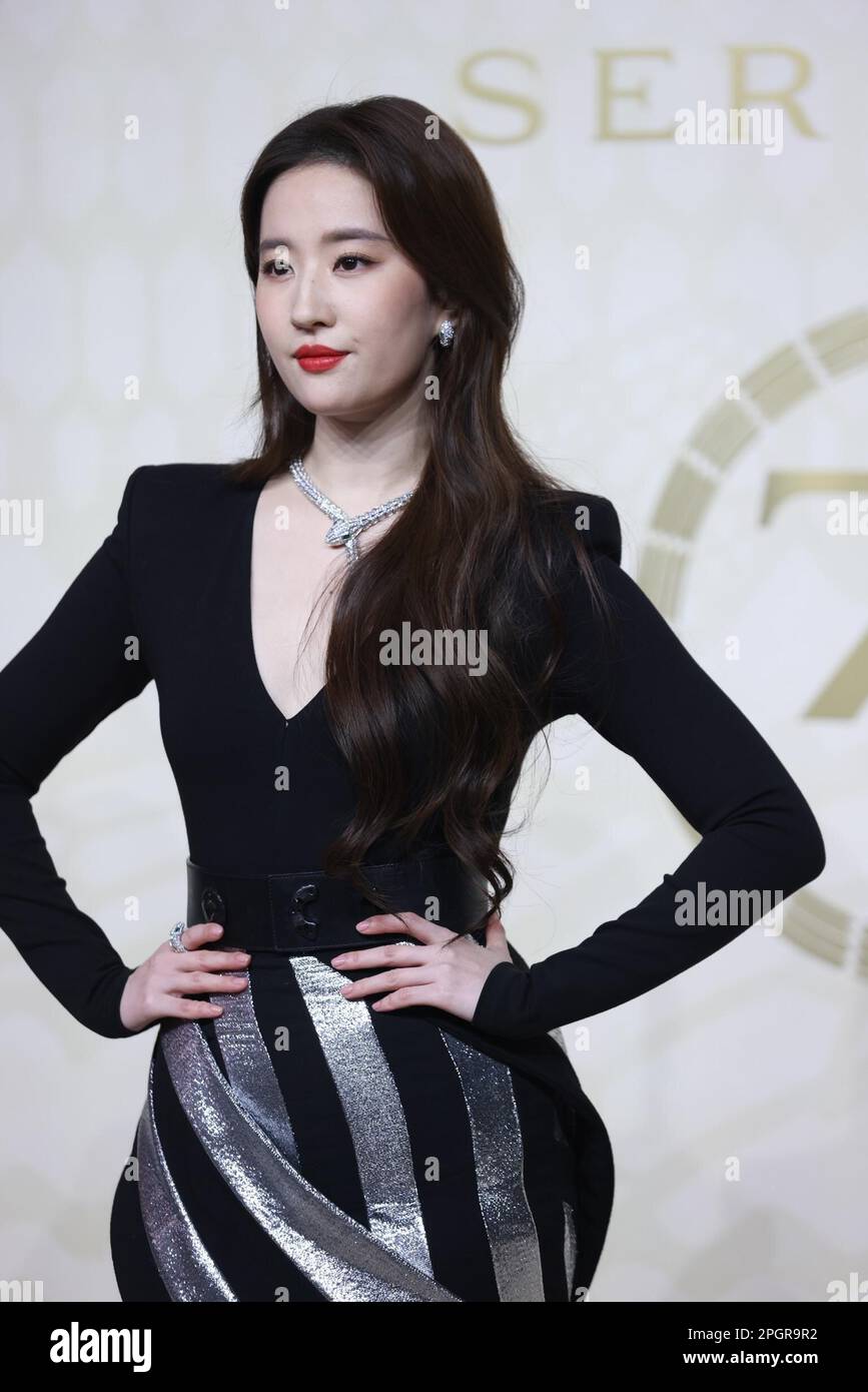 American actress, singer, and model Liu Yifei attended a brand activity in Shanghai, China. 23rd ...