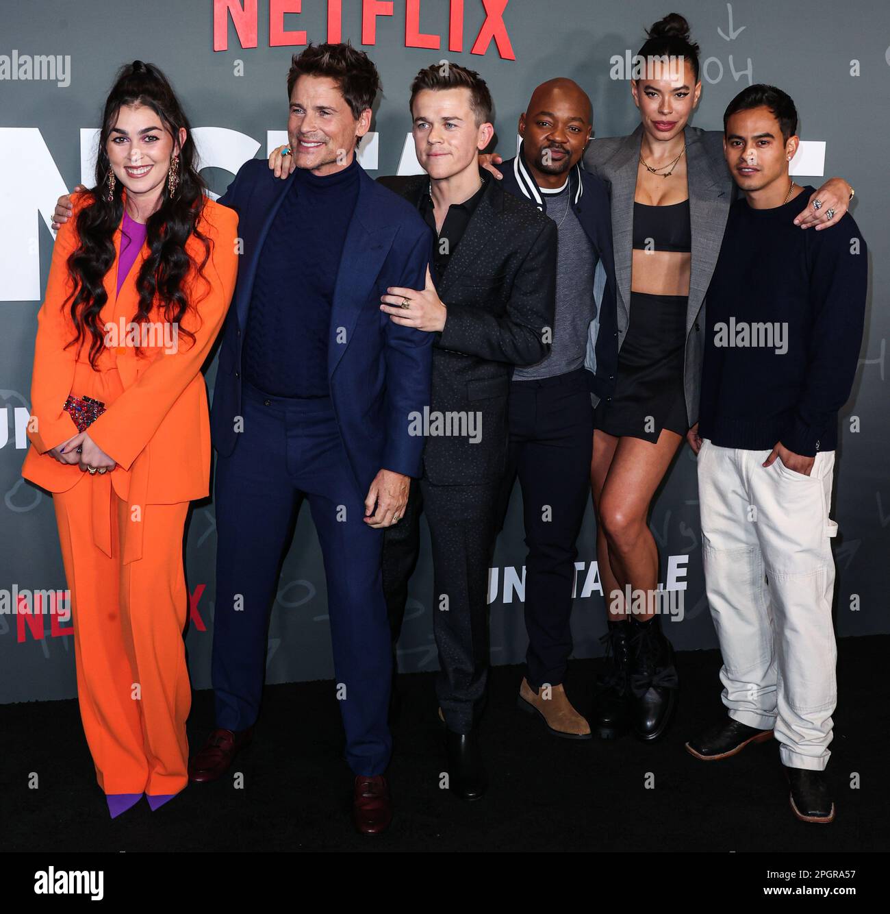 HOLLYWOOD, LOS ANGELES, CALIFORNIA, USA - MARCH 23: Natacha Karam, Rob ...