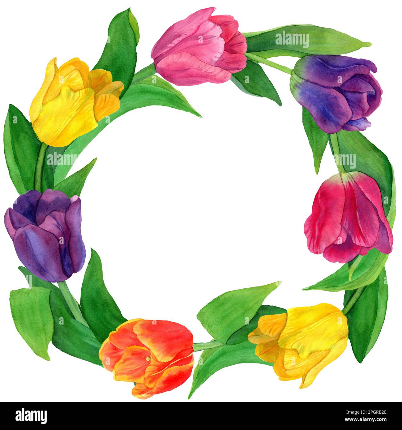 Bright round wreath hi-res stock photography and images - Alamy