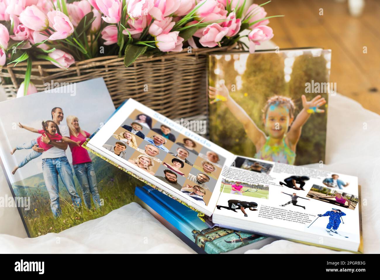 school graduation photo album, student Stock Photo - Alamy