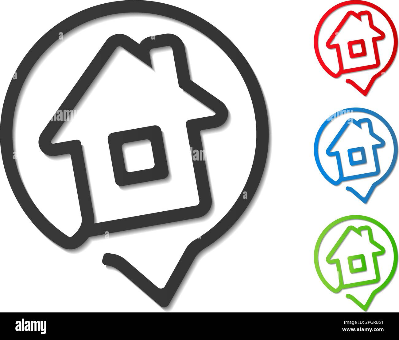 Houe icons, vector eps10 illustration Stock Vector Image & Art - Alamy