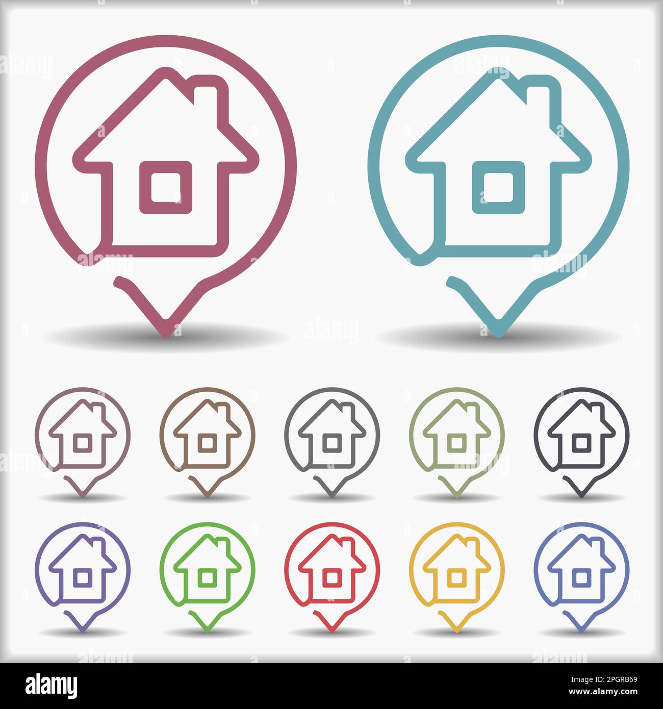 Abstract house icons, design elements for your logo, vector eps10 ...