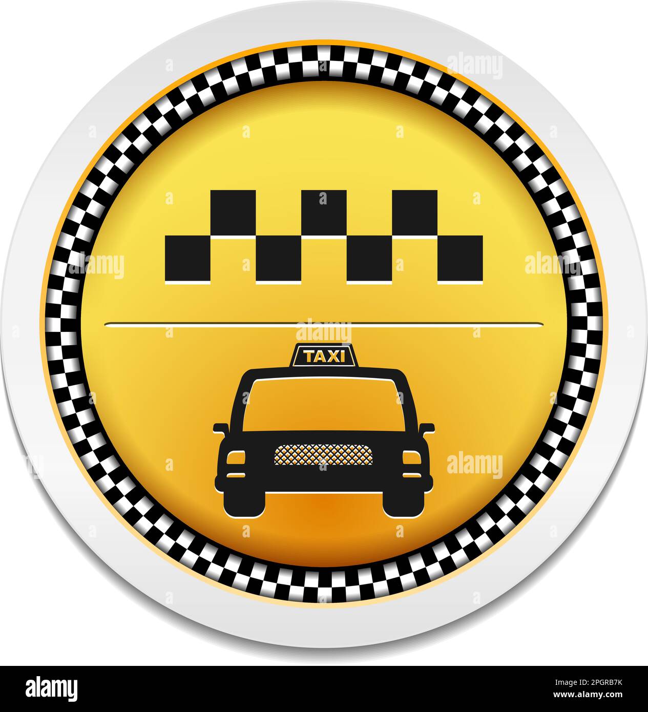 Round taxi icon, vector eps10 illustration Stock Vector Image & Art - Alamy