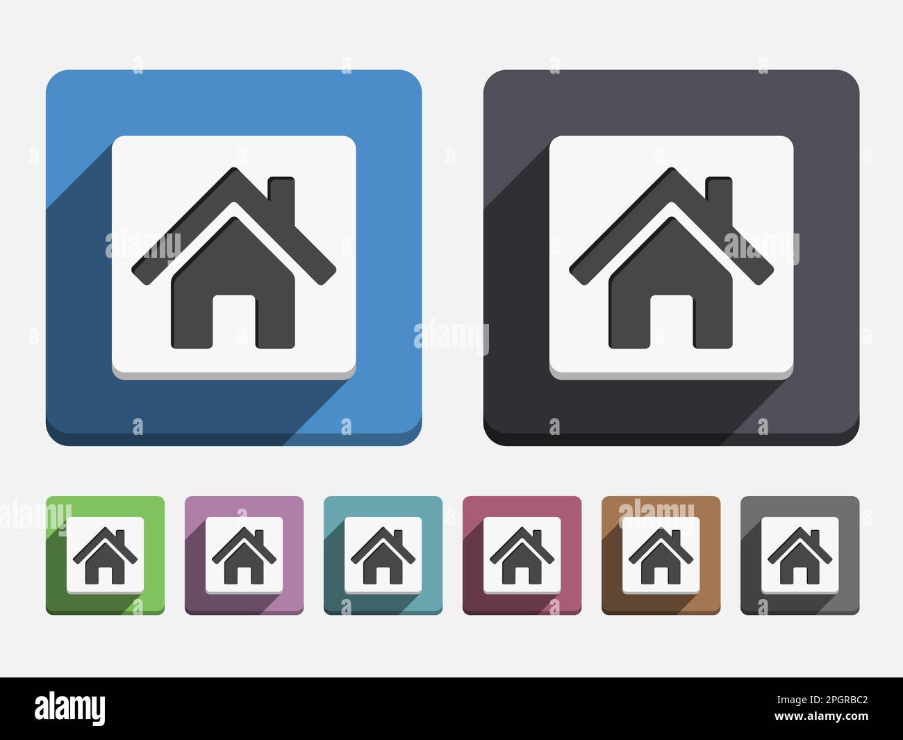House icon, flat design, vector eps10 illustration Stock Vector Image ...