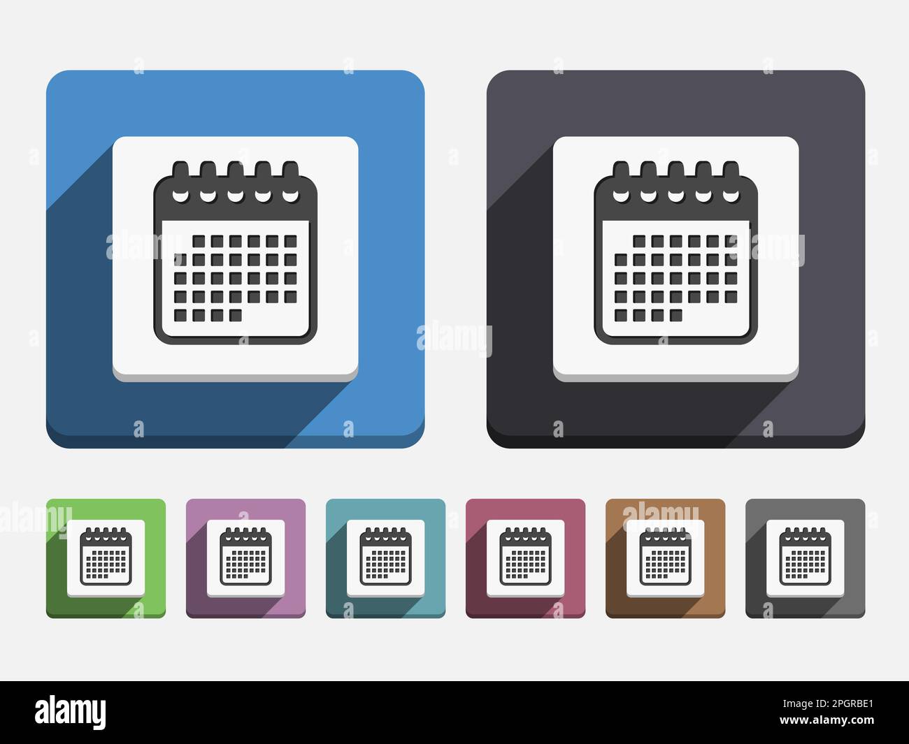 Calendar icon, flat design, vector eps10 illustration Stock Vector Image & Art - Alamy