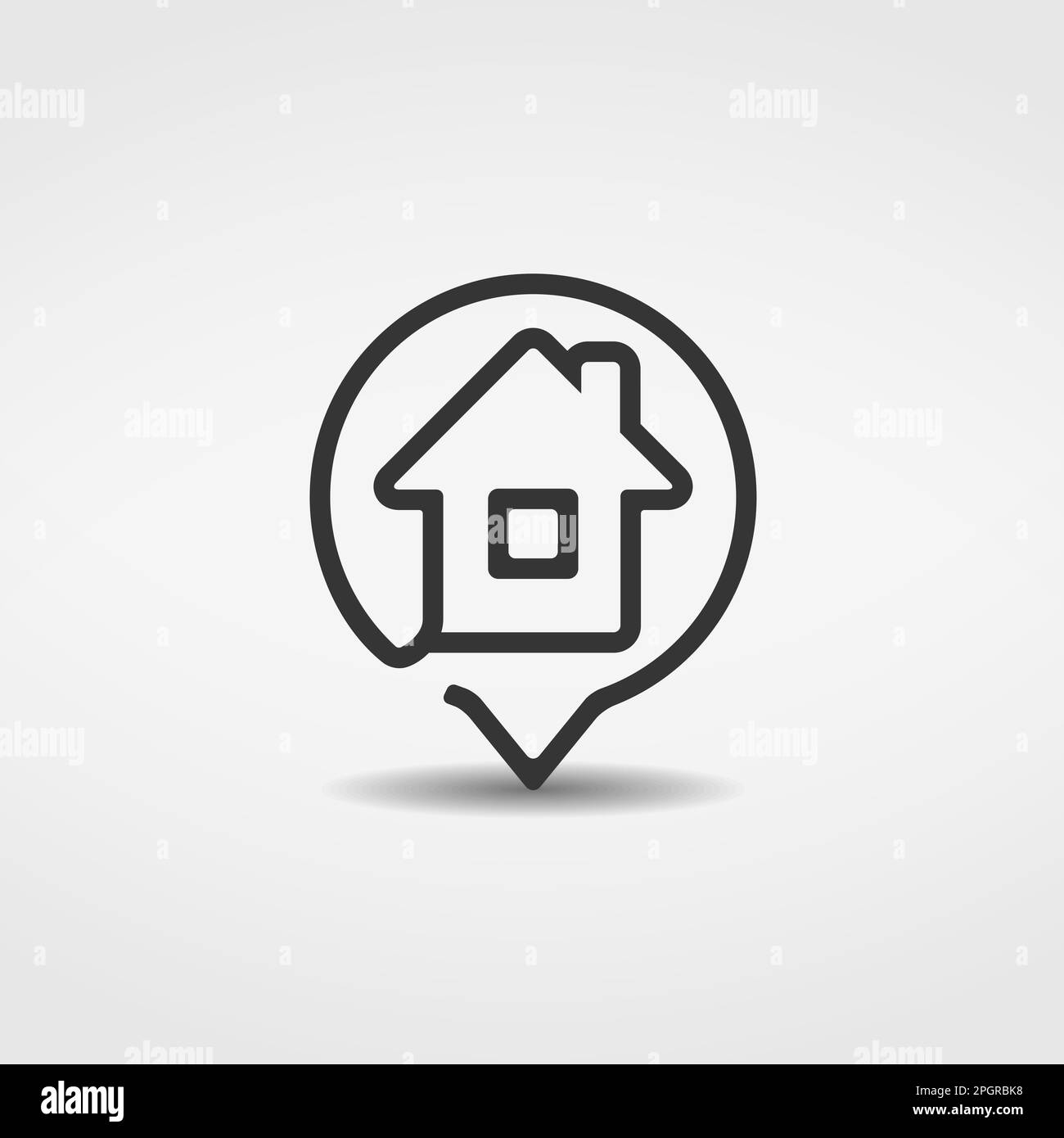 House icon, vector eps10 illustration Stock Vector Image & Art - Alamy
