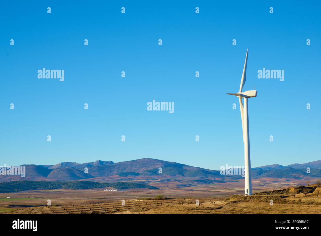 Wind turbine generator for clean electrical energy production Stock ...