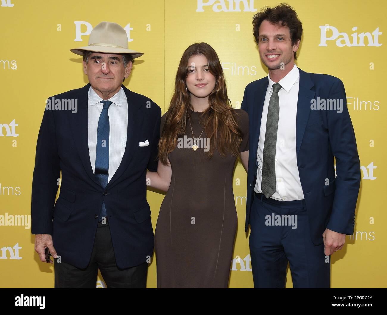 Los Angeles, USA. 23rd Mar, 2023. (L-R) Peter Brant, Lily Brant, and ...