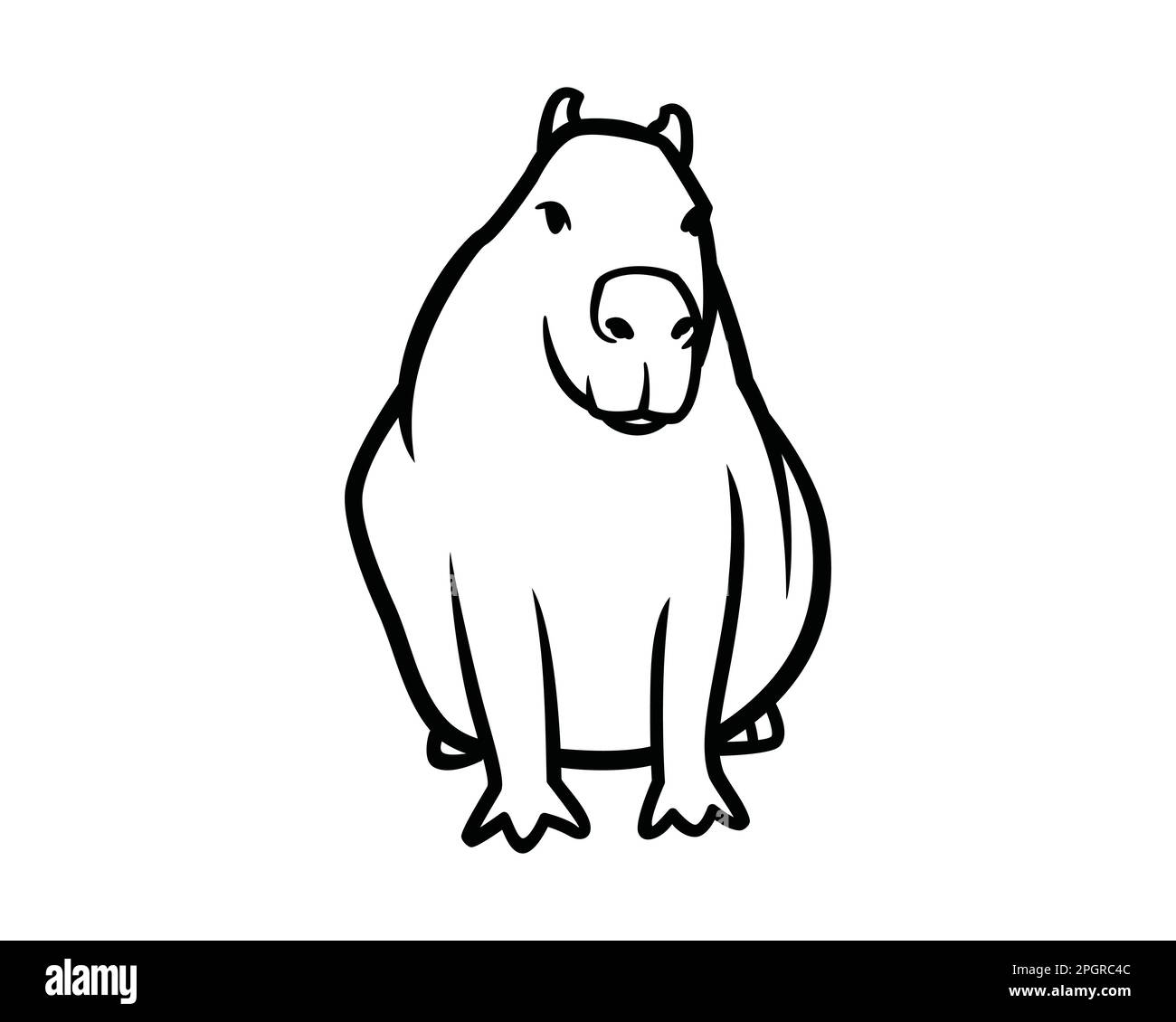 Capybara Stock Vector Images - Alamy