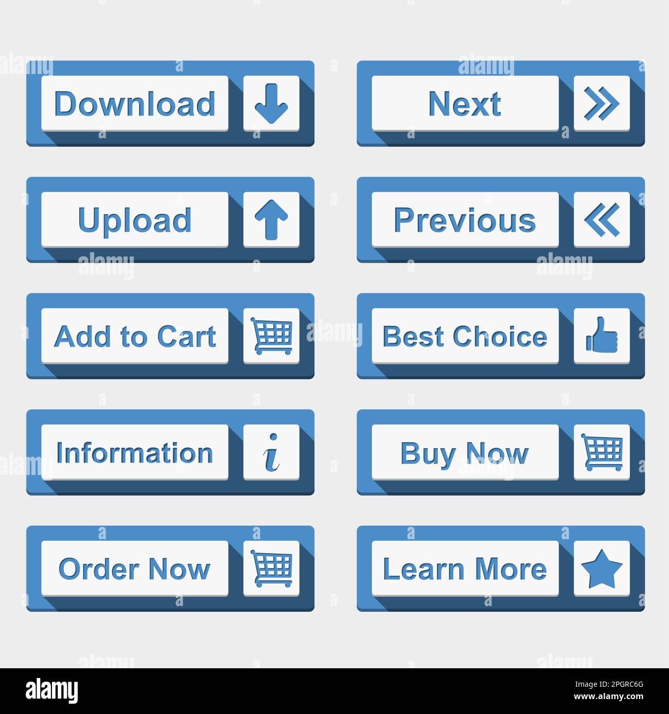 Buttons set, flat design, vector eps10 illustration Stock Vector Image & Art - Alamy