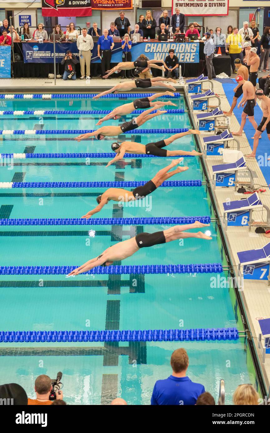 Minneapolis, Minnesota, USA. 23rd Mar, 2023. The start of the 200 yard ...