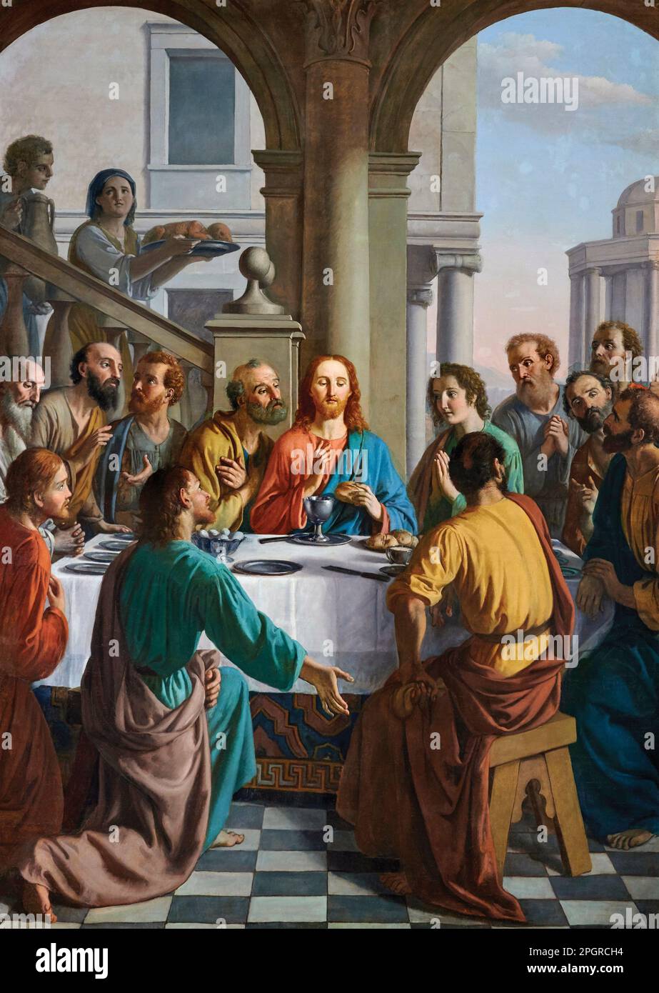Ultima cena - olio su tela - Antonio Guadagnini - XIX secolo ...
