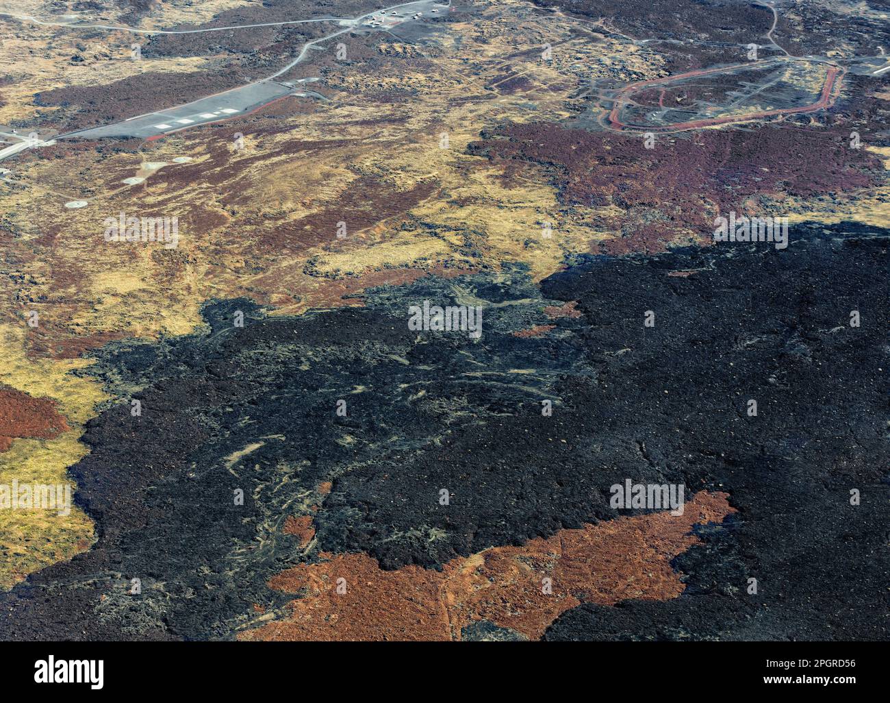 Desolate beauty of a lifeless landscape on Hawaii's Big Island, with ...